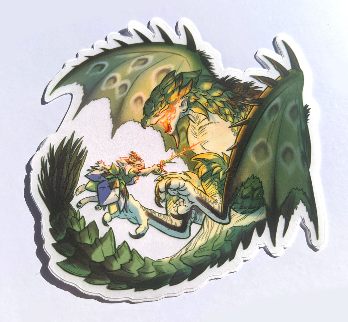 MHW Wyvern Queen 5 Inch Clear Vinyl sticker – shopmamath